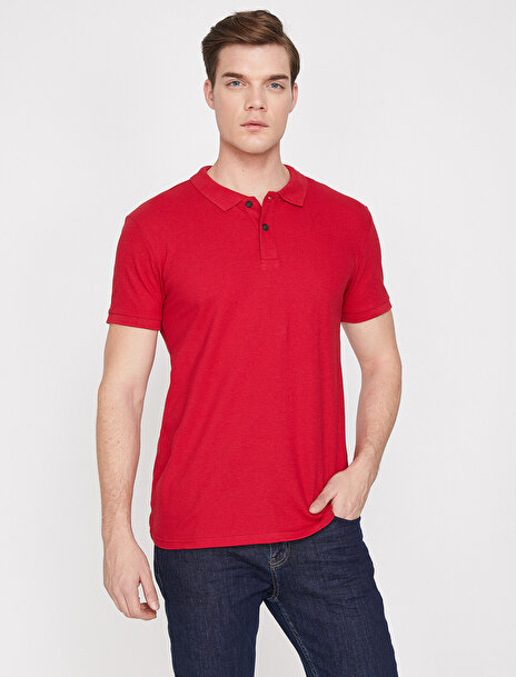 Koton Erkek Polo Yaka Kısa Kollu Slim Fit Basic Tişört Koton Erkek Polo Yaka Kısa Kollu Slim Fit Basic Tişört