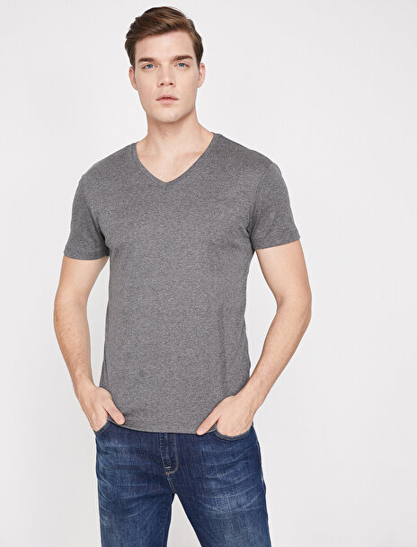 Koton Erkek V Yaka T-Shirt