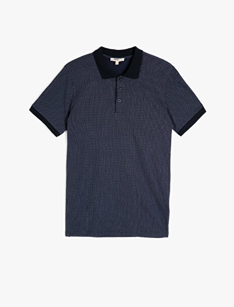 Koton Erkek Puantiyeli Kısa Kol Polo Yaka Tişört