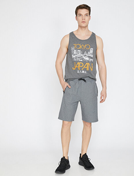 Koton Erkek Fermuarlı Cepli Beli Bağlamalı Şort