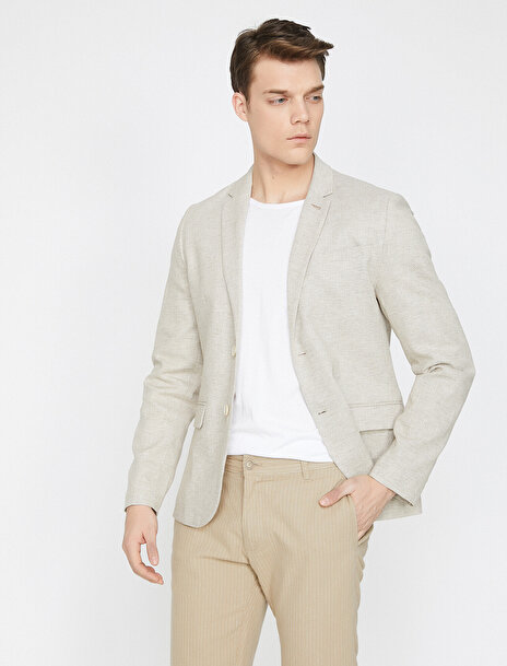 Koton Erkek Cep Detaylı Blazer Ceket