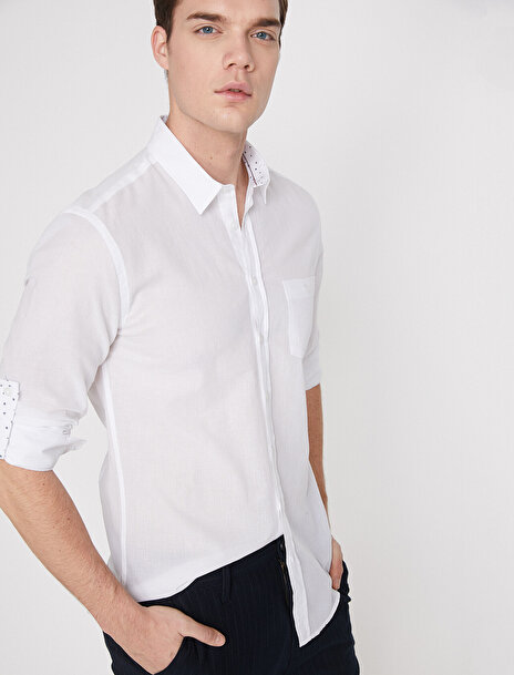 Koton Erkek Tek Cepli Uzun Kollu Casual Gömlek