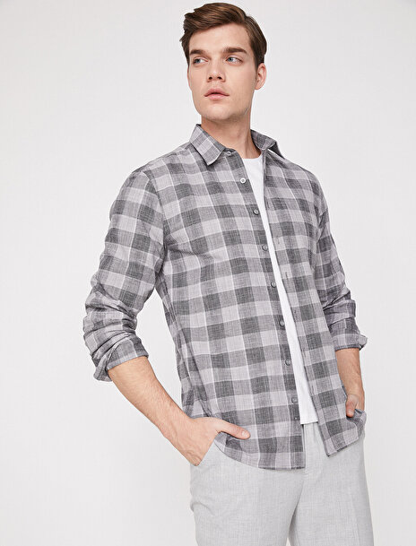 Koton Erkek Kareli Gömlek