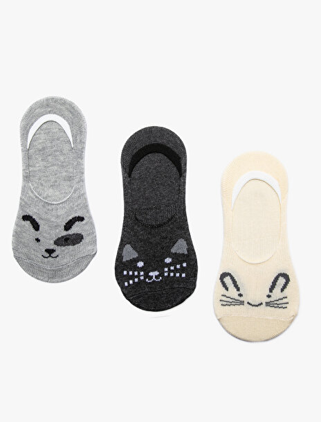 Koton Kız Çocuk 3'lü Kadın Çorap