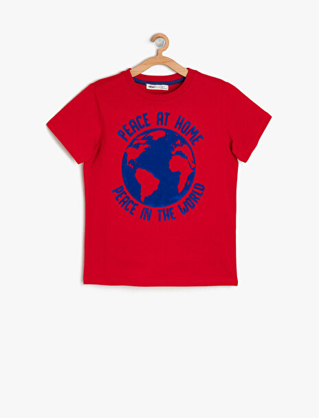 Koton Erkek Çocuk Yazılı Baskılı T-Shirt