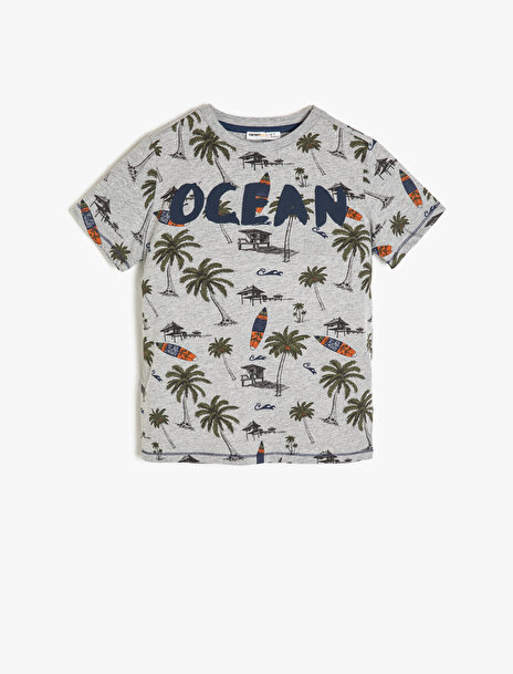 Koton Erkek Çocuk Desenli T-Shirt
