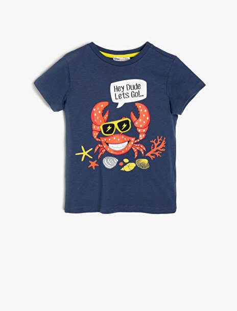 Koton Erkek Çocuk Yazılı Baskılı T-Shirt