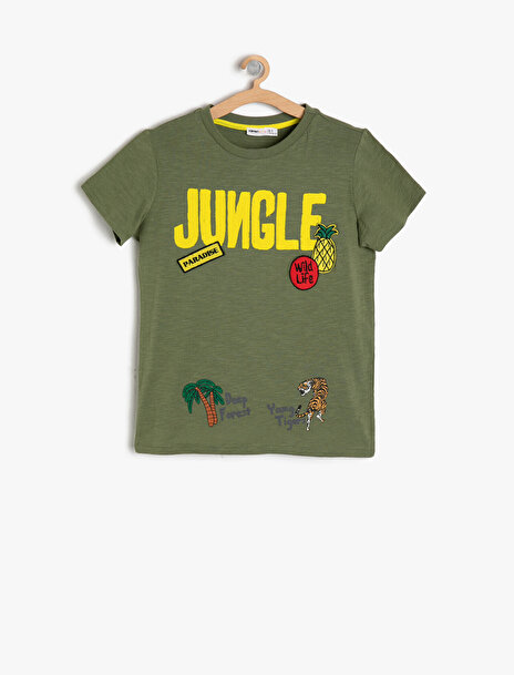 Koton Erkek Çocuk Aplikeli T-Shirt