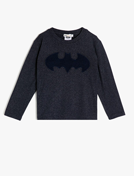 Koton Erkek Çocuk Batman Lisanslı İşlemeli T-Shirt