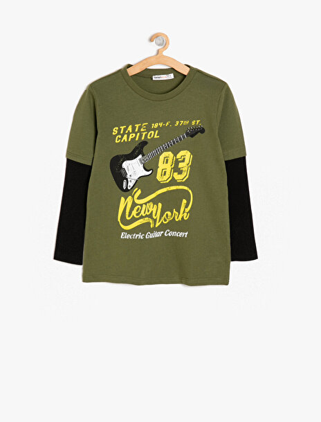 Koton Erkek Çocuk Yazılı Baskılı T-Shirt