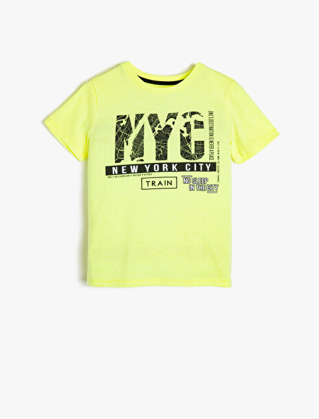 Koton Erkek Çocuk Yazılı Baskılı T-Shirt