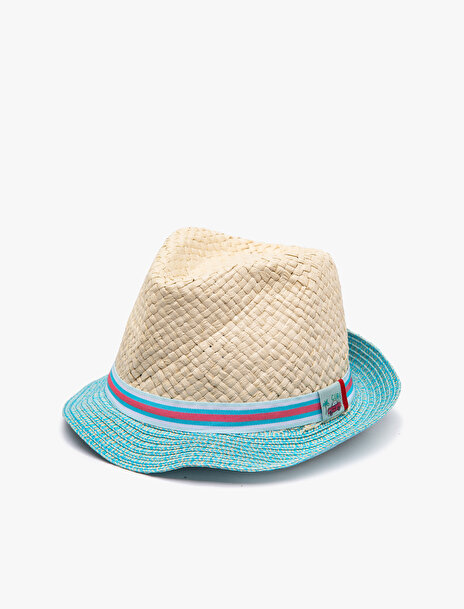 Koton Erkek Çocuk Hasır Şapka Şeritli