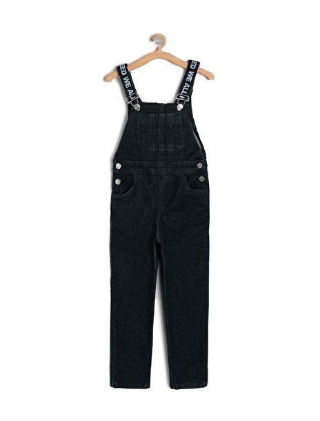 Koton Erkek Çocuk Yazılı Baskılı Jean Tulum Koton Erkek Çocuk Yazılı Baskılı Jean Tulum