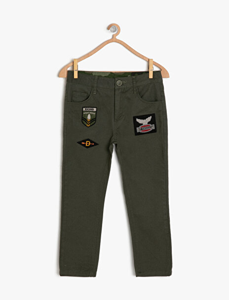 Koton Erkek Çocuk Aplikeli Pantolon