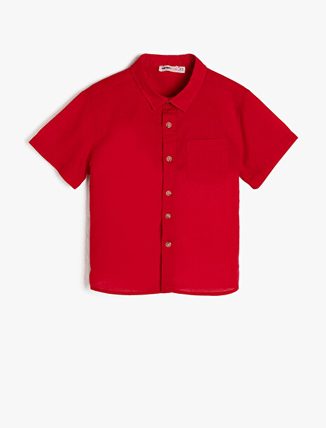 Koton Erkek Çocuk Basic Tek Cepli Kısa Kollu Klasik Yaka Gömlek Koton Erkek Çocuk Basic Tek Cepli Kısa Kollu Klasik Yaka Gömlek