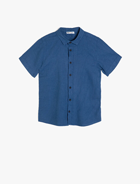 Koton Erkek Çocuk Basic Kısa Kollu Klasik Yaka Gömlek