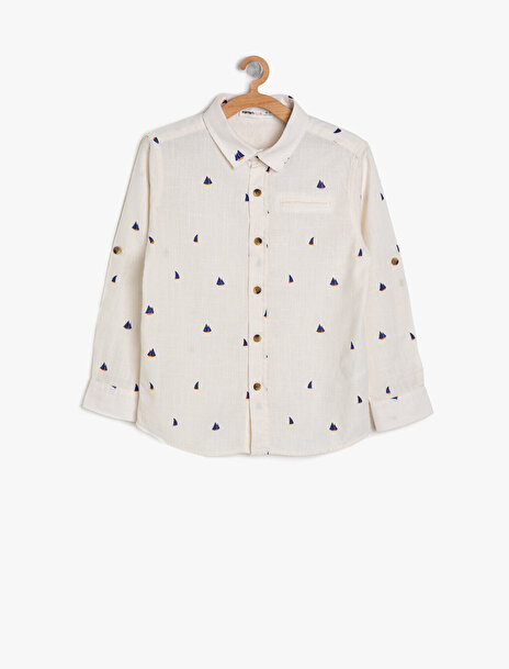Koton Erkek Çocuk Baskılı Gömlek