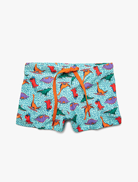 Koton Erkek Çocuk Desenli Deniz Şortu
