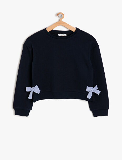 Koton Kız Çocuk Fiyonk Detaylı Sweatshirt Koton Kız Çocuk Fiyonk Detaylı Sweatshirt