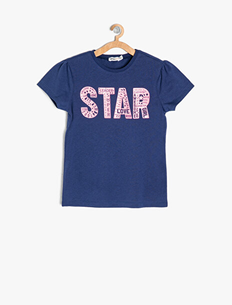 Koton Kız Çocuk Yazılı Baskılı T-Shirt