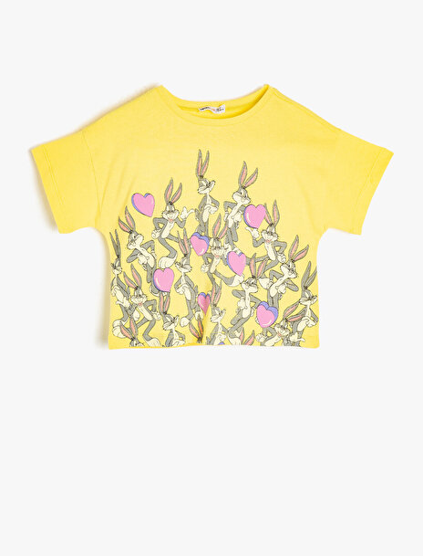 Koton Kız Çocuk Bugs Bunny Baskılı T-Shirt