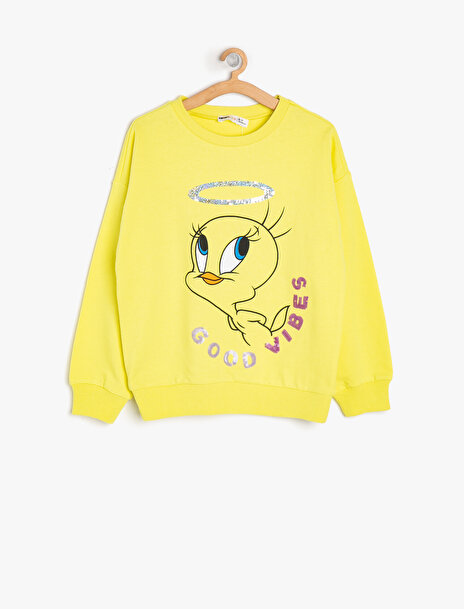 Koton Kız Çocuk Tweety Basklı Sweatshirt Koton Kız Çocuk Tweety Basklı Sweatshirt