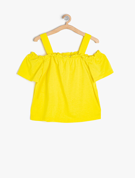 Koton Kız Çocuk Omzu Açık T-Shirt