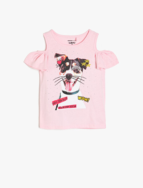 Koton Kız Çocuk Koton Kids Love T-Shirt