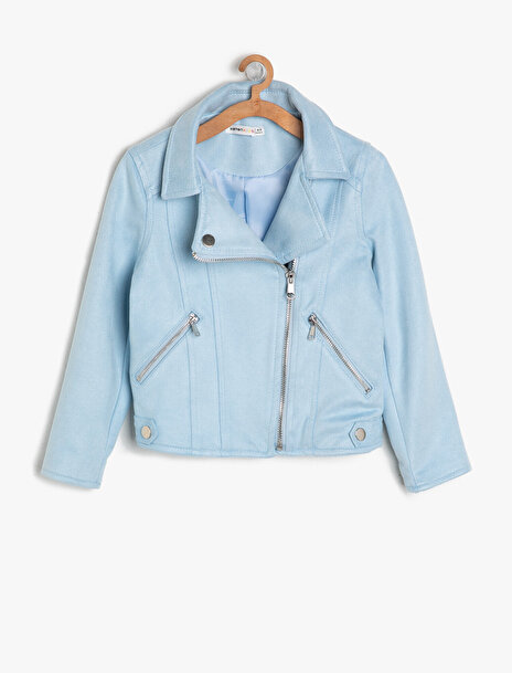 Koton Kız Çocuk Süet Görünümlü Mont