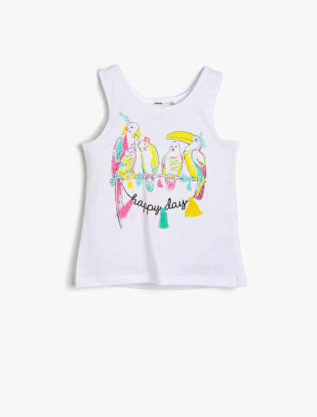 Koton Kız Çocuk Baskılı Atlet