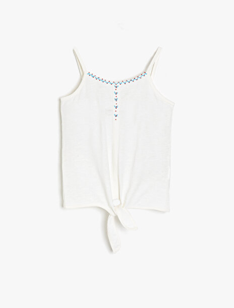 Koton Kız Çocuk İşlemeli Atlet