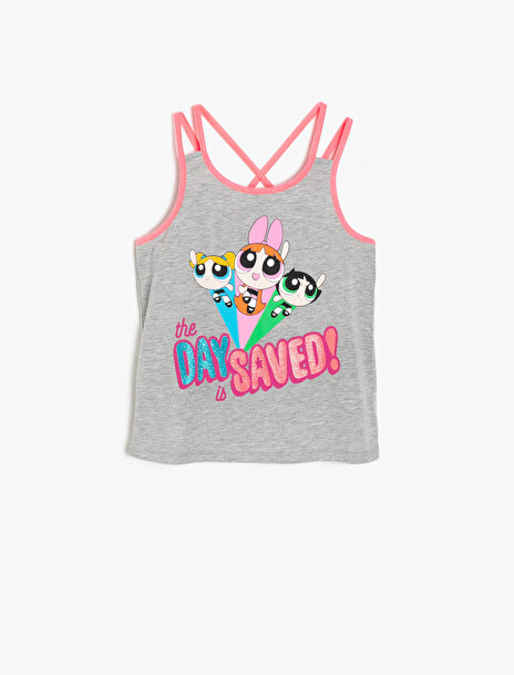 Koton Kız Çocuk Powerpuff Girls Lisanslı Baskılı Atlet