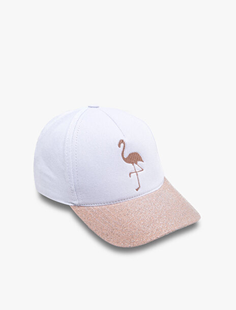 Koton Kız Çocuk İşlemeli Şapka