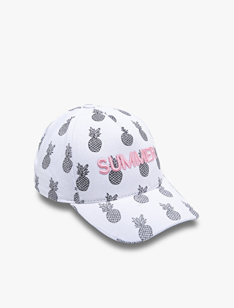 Koton Kız Çocuk İşlemeli Şapka