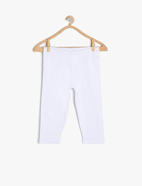 Koton Kız Çocuk İnce Esnek Kumaştan Normal Bel Diz Altı Capri Tayt Koton Kız Çocuk İnce Esnek Kumaştan Normal Bel Diz Altı Capri Tayt