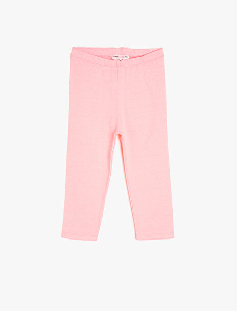 Koton Kız Çocuk İnce Esnek Kumaştan Normal Bel Diz Altı Capri Tayt Koton Kız Çocuk İnce Esnek Kumaştan Normal Bel Diz Altı Capri Tayt