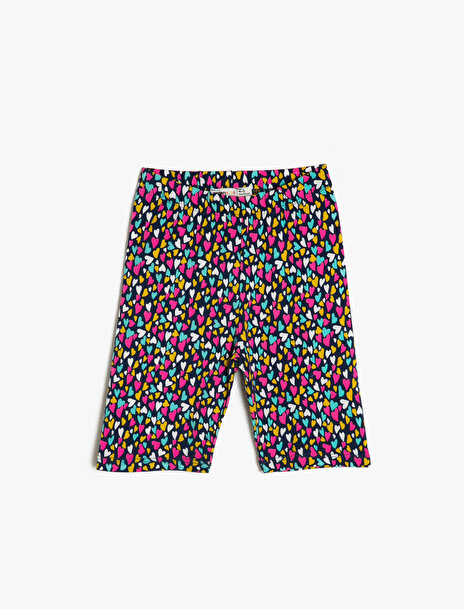 Koton Kız Çocuk Kalp Desenli Kalın Esnek Kumaştan Normal Bel Dizüstü Tayt Koton Kız Çocuk Kalp Desenli Kalın Esnek Kumaştan Normal Bel Dizüstü Tayt