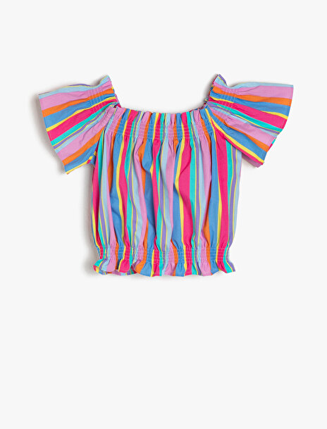 Koton Kız Çocuk Renk Bloklu Bluz