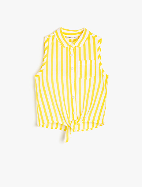 Koton Kız Çocuk Çizgili Gömlek