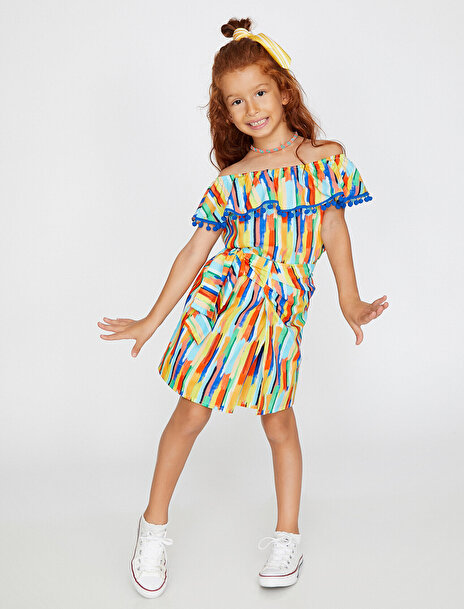 Koton Kız Çocuk Renk Bloklu Etek