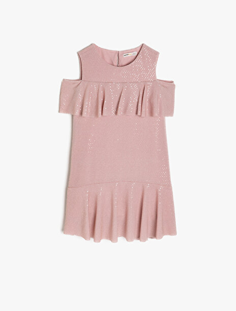Koton Kız Çocuk Fırfır Detaylı Elbise