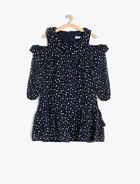 Koton Kız Çocuk Puantiye Detaylı Elbise