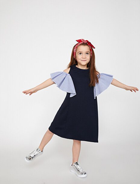 Koton Kız Çocuk Omzu Açık Elbise