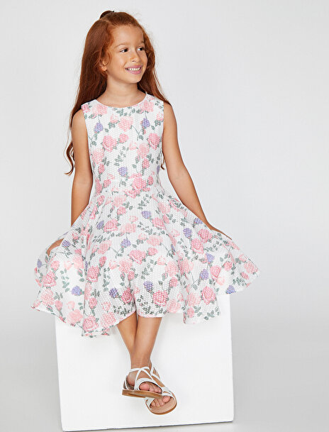 Koton Kız Çocuk Çiçekli Yazlık Elbise