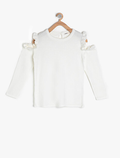 Koton Kız Çocuk Omuz Detaylı Kazak