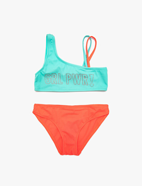 Koton Kız Çocuk Baskılı Bikini Takımı
