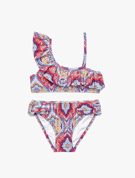 Koton Kız Çocuk Desenli Bikini Takımı
