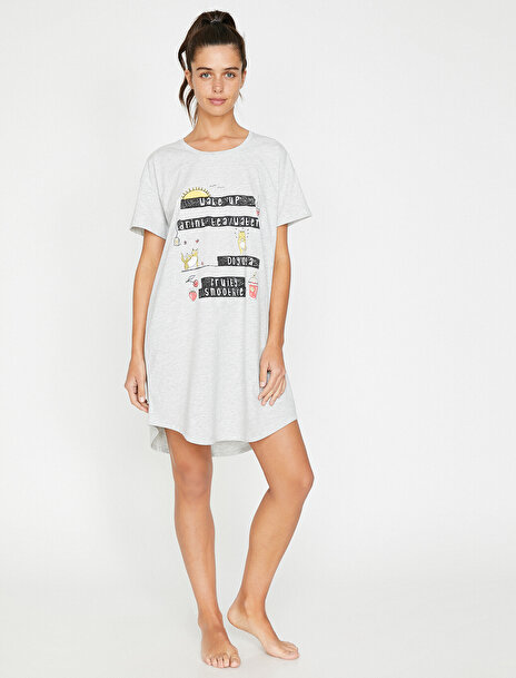 Koton Kadın Baskılı Gecelik
