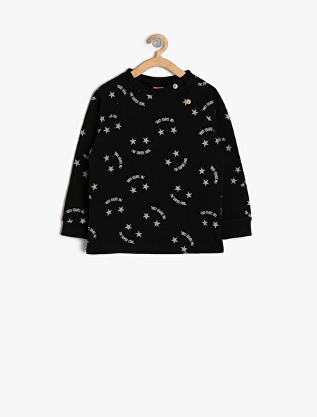 Koton Erkek Çocuk Düğme Detaylı Sweatshirt Koton Erkek Çocuk Düğme Detaylı Sweatshirt