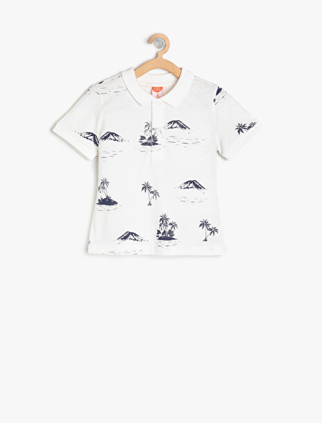Koton Erkek Çocuk Desenli T-Shirt